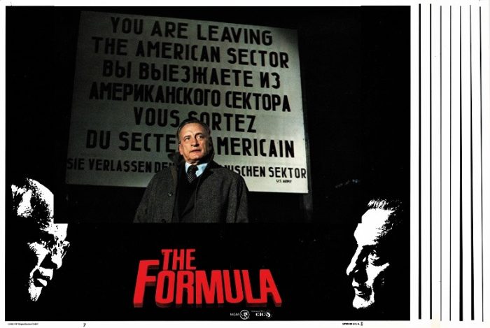 Formula, The : The Film Poster Gallery